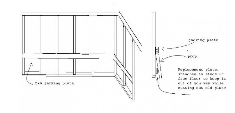 Bottom Plate of Wall Rot