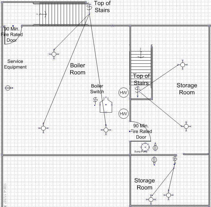 Retail Store Basement Electrical Plan