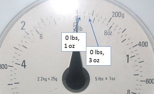 Scale reading